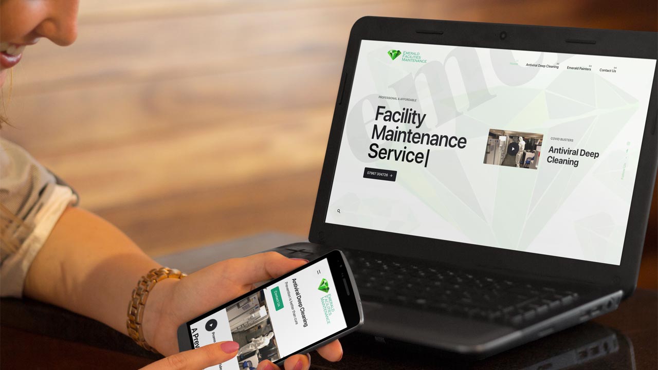 Emerald Facilities Maintenance website designed, built & maintained by Lucent Dynamics